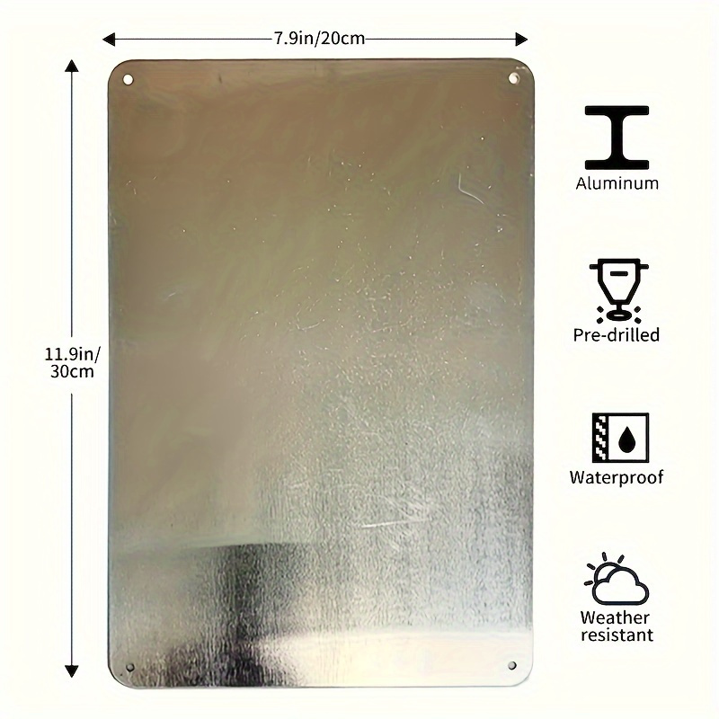 Customizable Aluminum Sign Uv Printed Decorative Plaque - Temu Australia