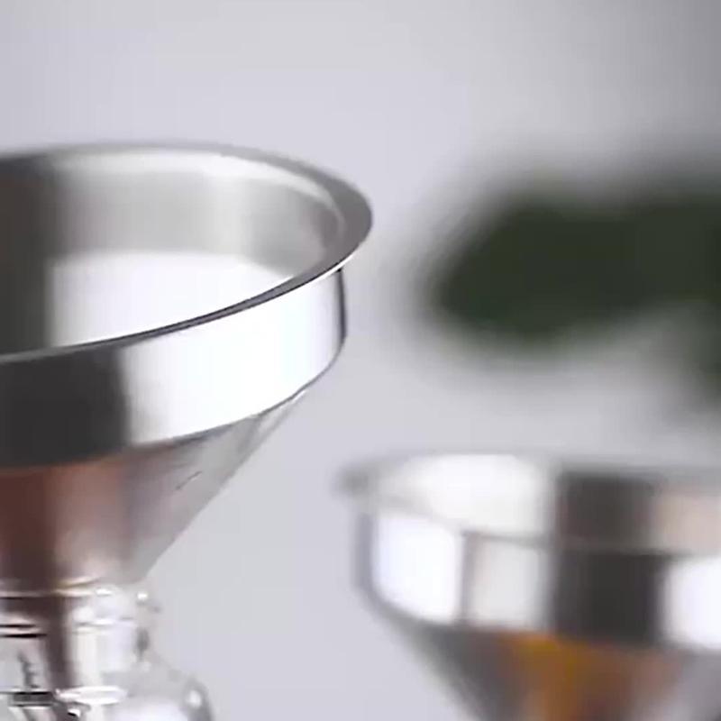 Stainless Steel Kitchen Funnel Detachable Strainer Wide - Temu United
