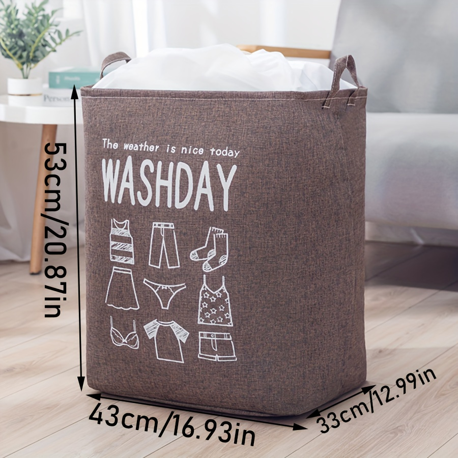 Contemporary Linen Laundry Basket Drawstring: Seasonal - Temu Australia
