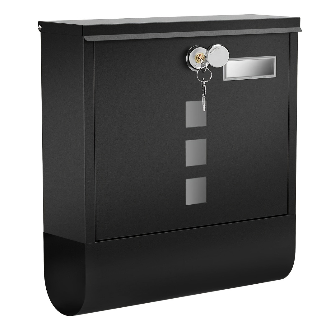 Modern Stainless Steel Wall Mounted Mailbox Viewing Window - Temu ...
