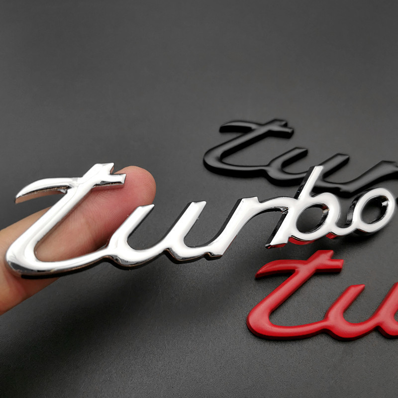 Turbo 3d Metal Car Sticker Turbo Charged Auto Decal - Temu Australia