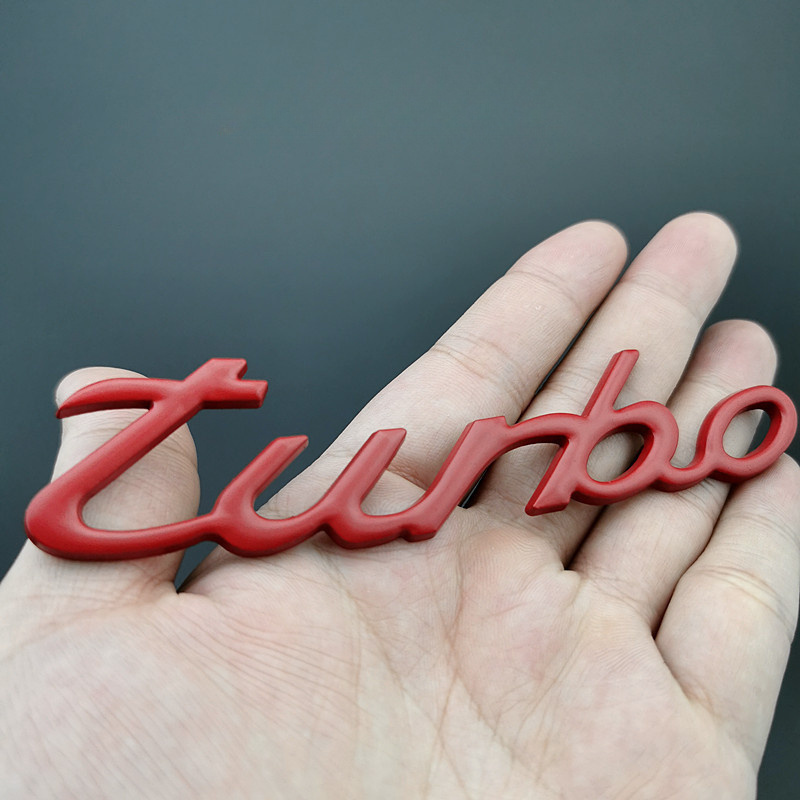 Turbo 3d Metal Car Sticker Turbo Charged Auto Decal - Temu Australia