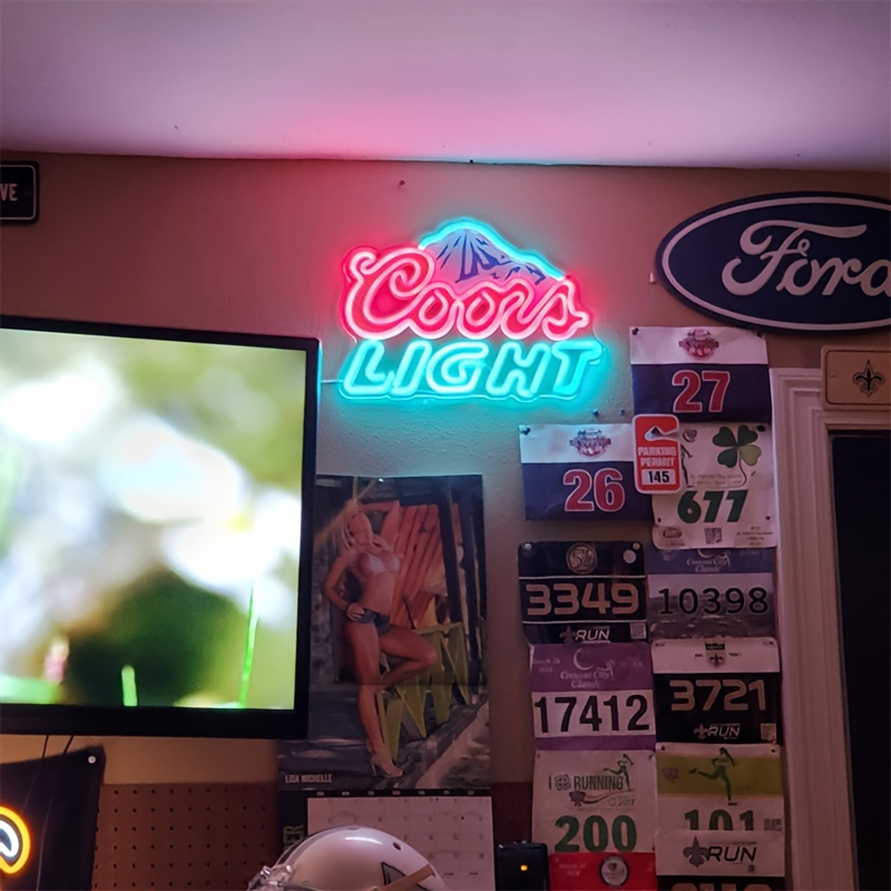 Led Neon Bar Sign Usb Powered Plastic Material Wall Mount - Temu Australia
