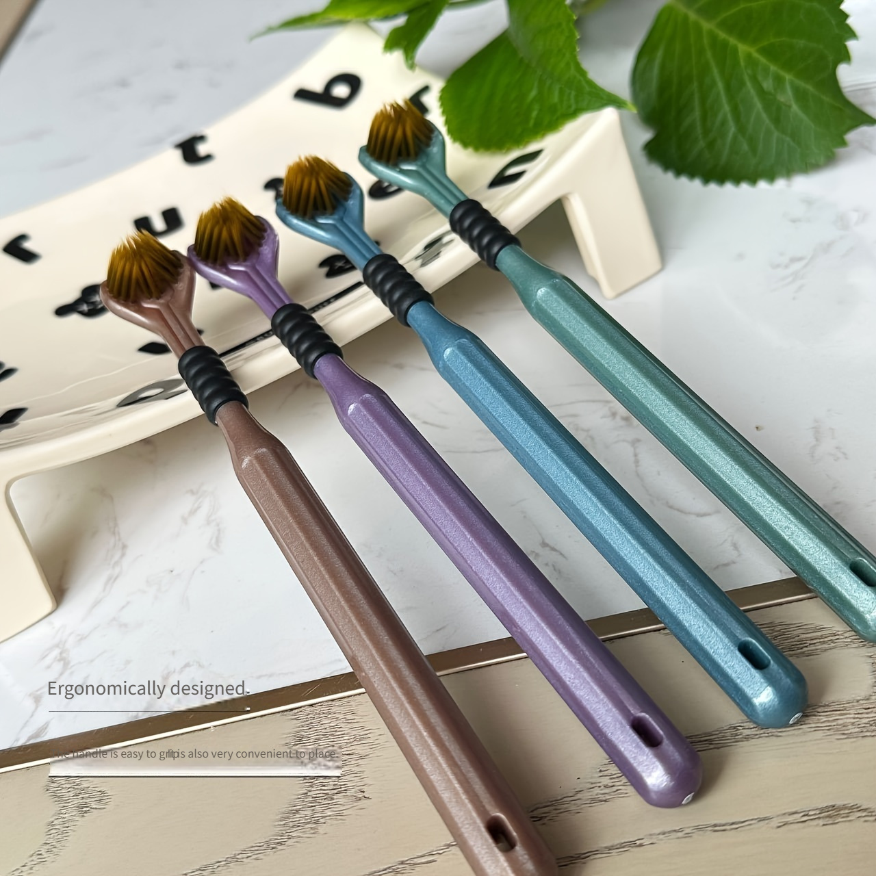 Two Three sided Toothbrushes Soft Bristles 360 degree - Temu Australia