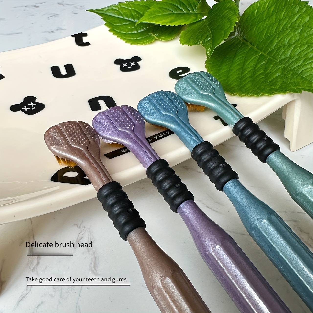 Two Three sided Toothbrushes Soft Bristles 360 degree - Temu Australia
