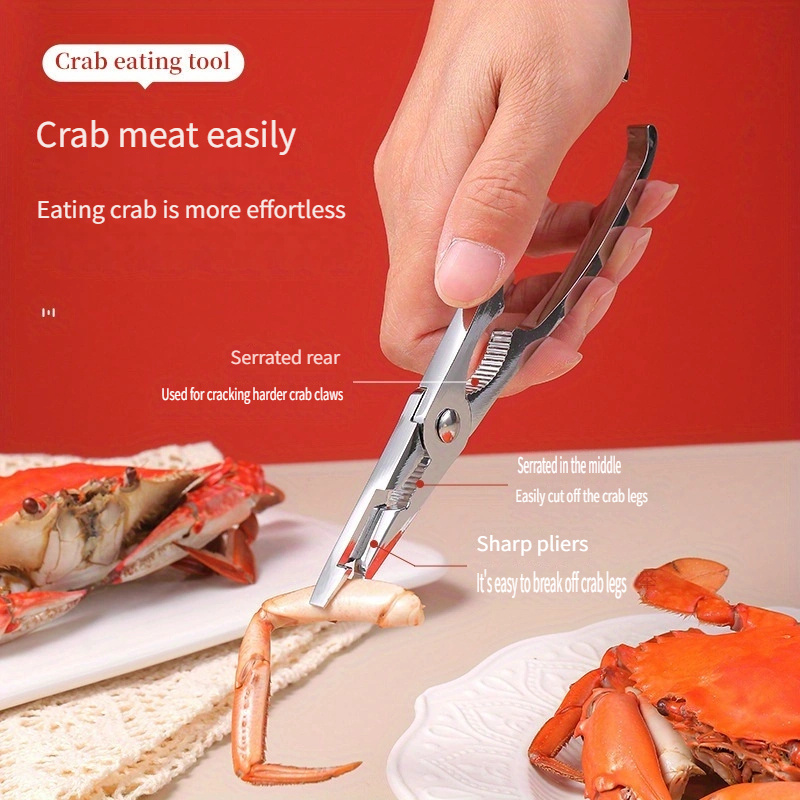 Elegant Stainless Steel Crab Eating Tools Set Includes 2 - Temu United ...