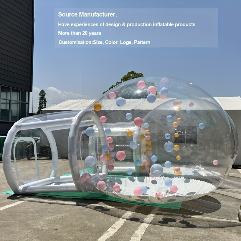 Transparent Pvc Bubble Tent Inflatable Dome Shelter For Camping Outdoor ...