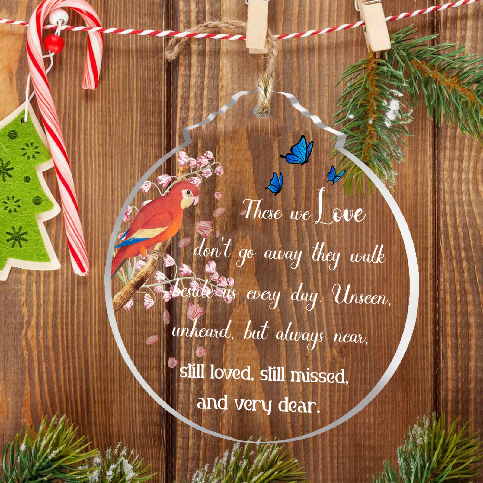 Акрилен Коледен Украс за Елха Любими Спомени Перфектен Temu Bulgaria