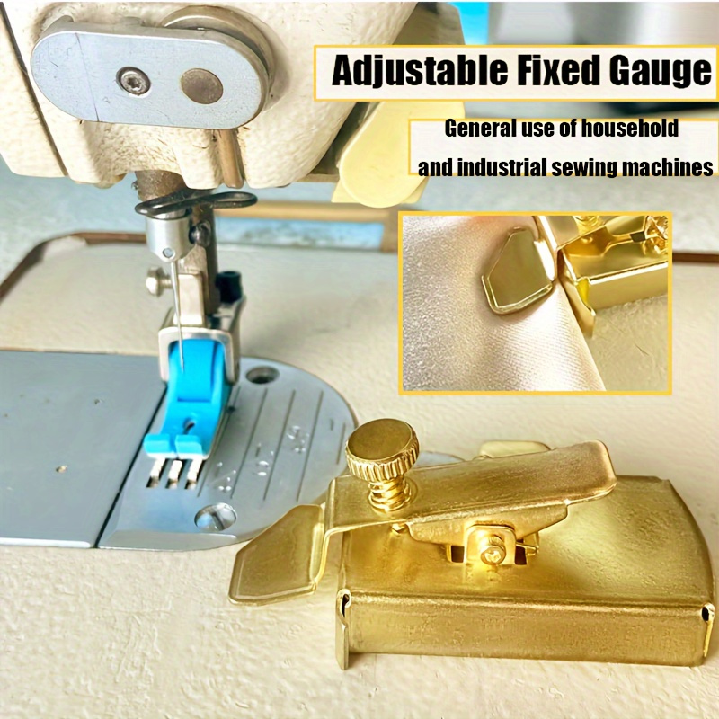 Adjustable Magnetic Seam Guide For Sewing Machines Clip On Hem Gauge ...