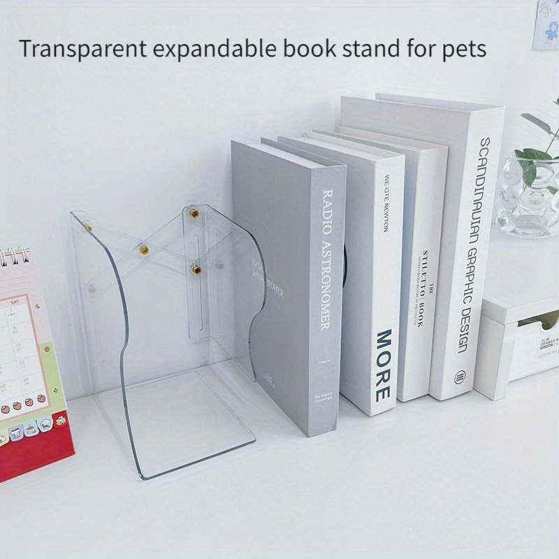 Clear Pet Expandable Book Stand Desk Organizer Office - Temu United Kingdom