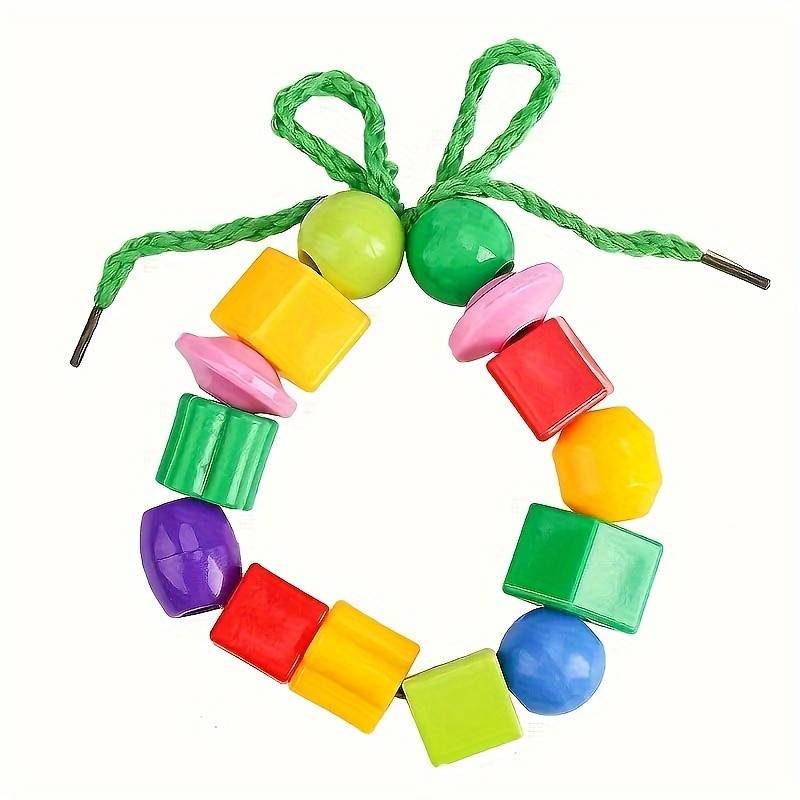 Beading Set Educational Shape Color Toy Fine - Temu United