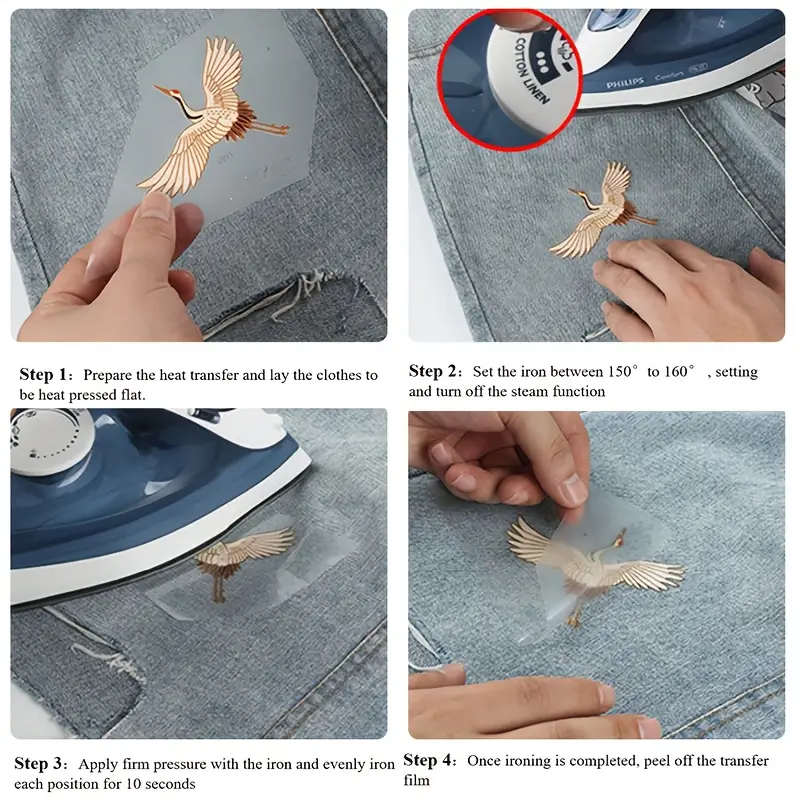 만화 테마 Diy 열 전사 비닐 데칼 패치 티셔츠 마스크 청바지 및 배낭용 다림질 앱리케 빨간 풍선과 캐릭터 Temu