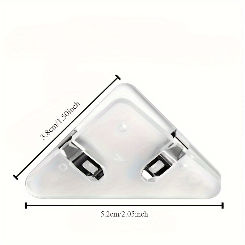 Transparent Triangular Clip Corner Paper Clip Folder Student Storage ...