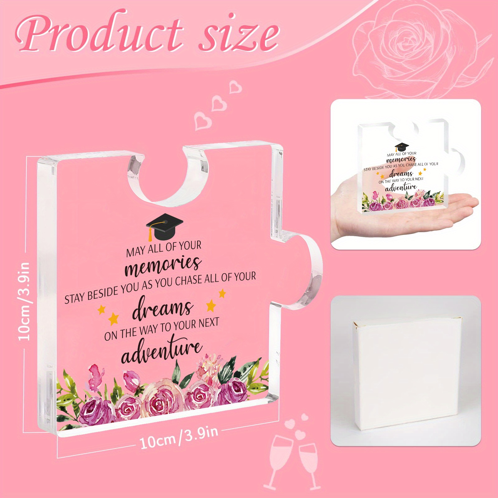 Acrylic Graduation Keepsake Centerpiece - Inspirational Quote Plaque ...