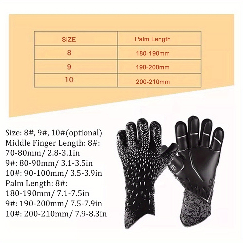 Soccer Goalkeeper Gloves Thickened Breathable Comfortable - Temu Australia