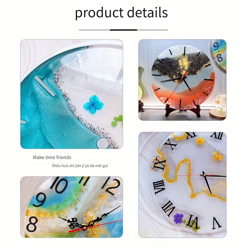 creative diy round clock drop mold simple clock - Temu Canada