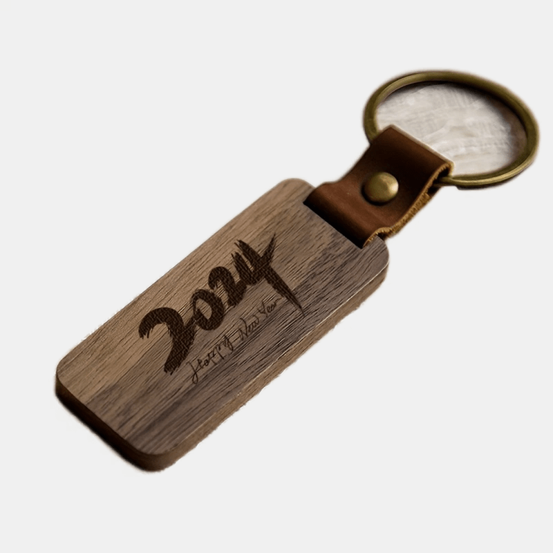 1pc keychain new year 2024 design wood keychain - jewelry & accessories ...