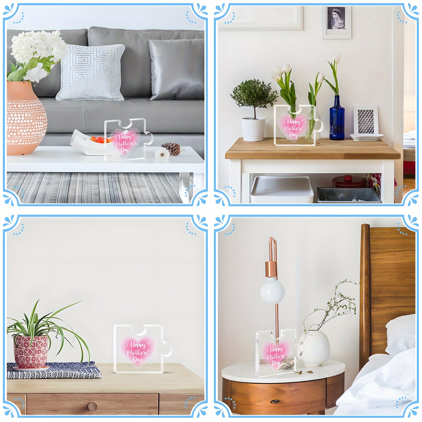 Gift Acrylic Heart Plaque Mother's Day - Temu Australia