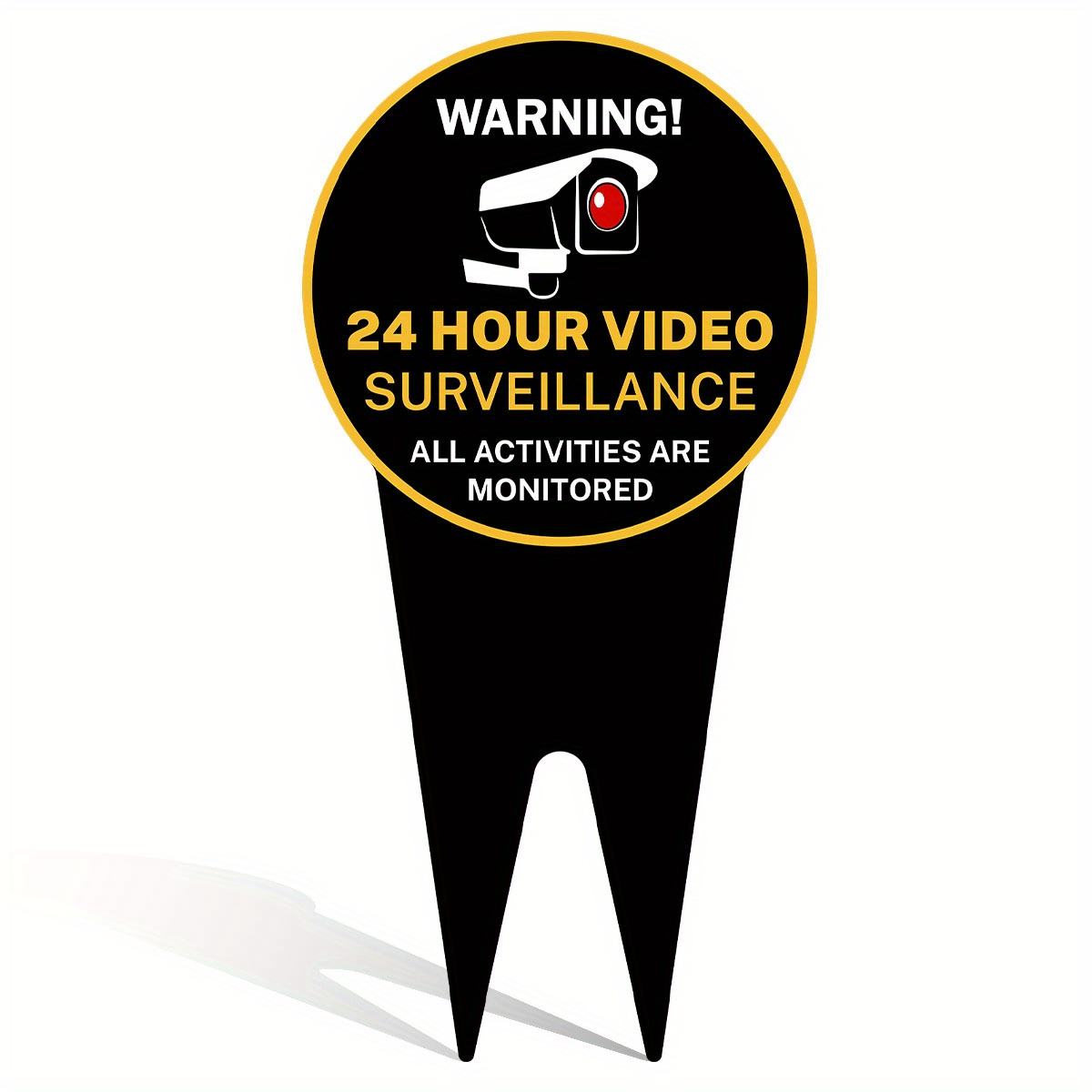 Wood Video Surveillance Warning Sign General Use Durable - Temu