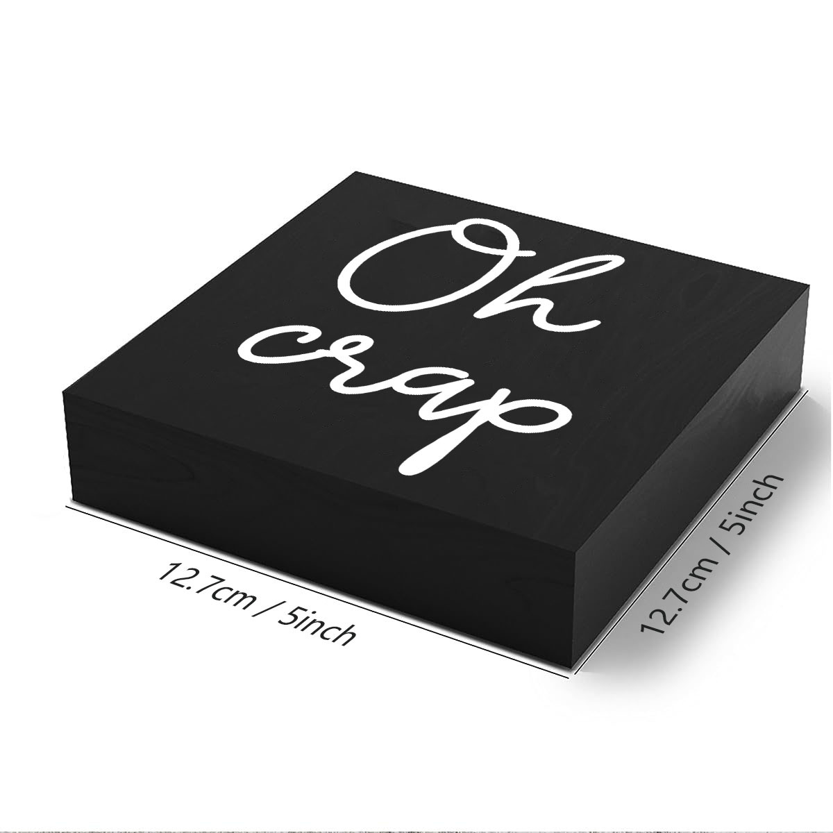 Funny Rustic White/black Bathroom Half Bath Decor Wooden Box - Temu Ireland