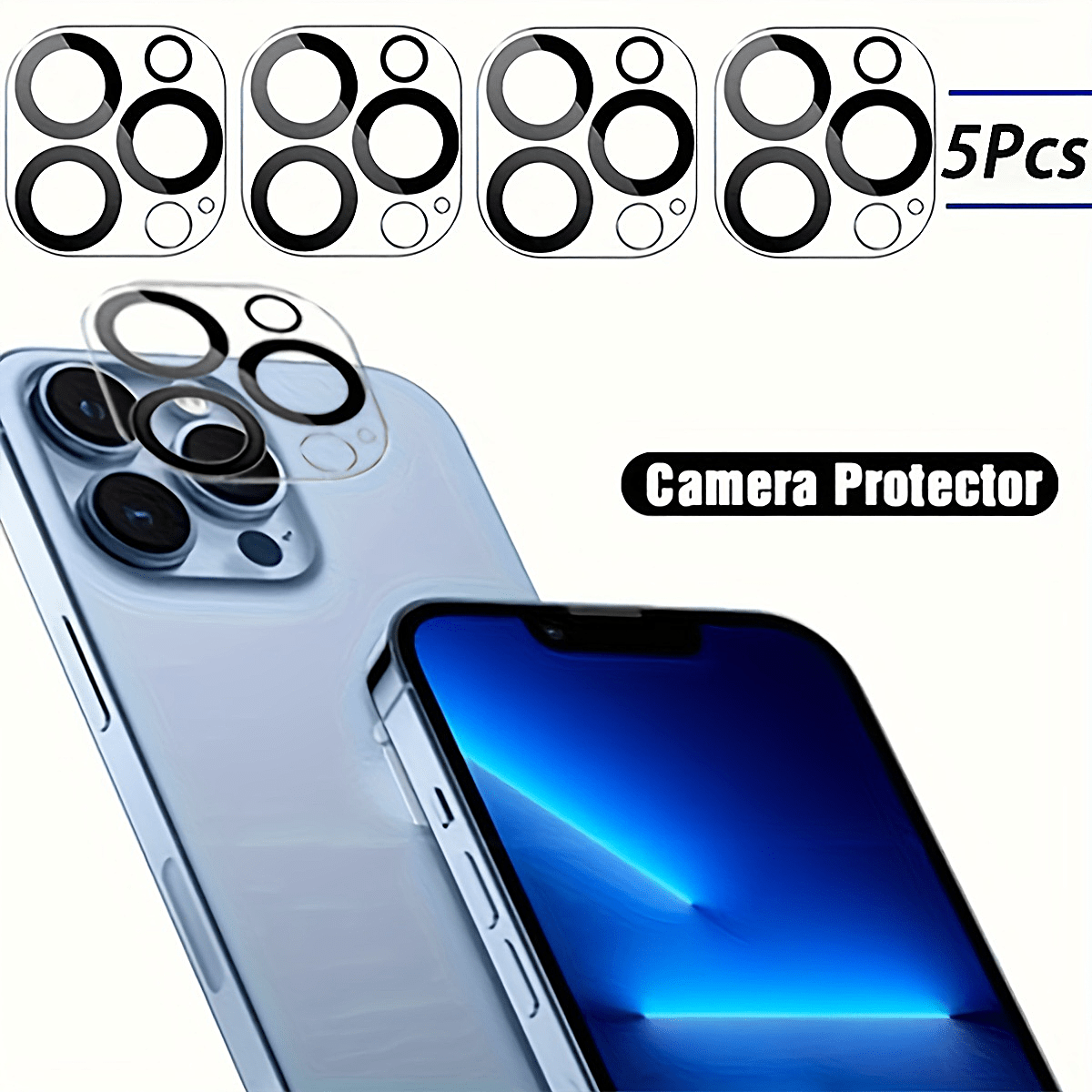 Clear Protective Glass Iphone 15 Camera Lens Protector - Temu Canada