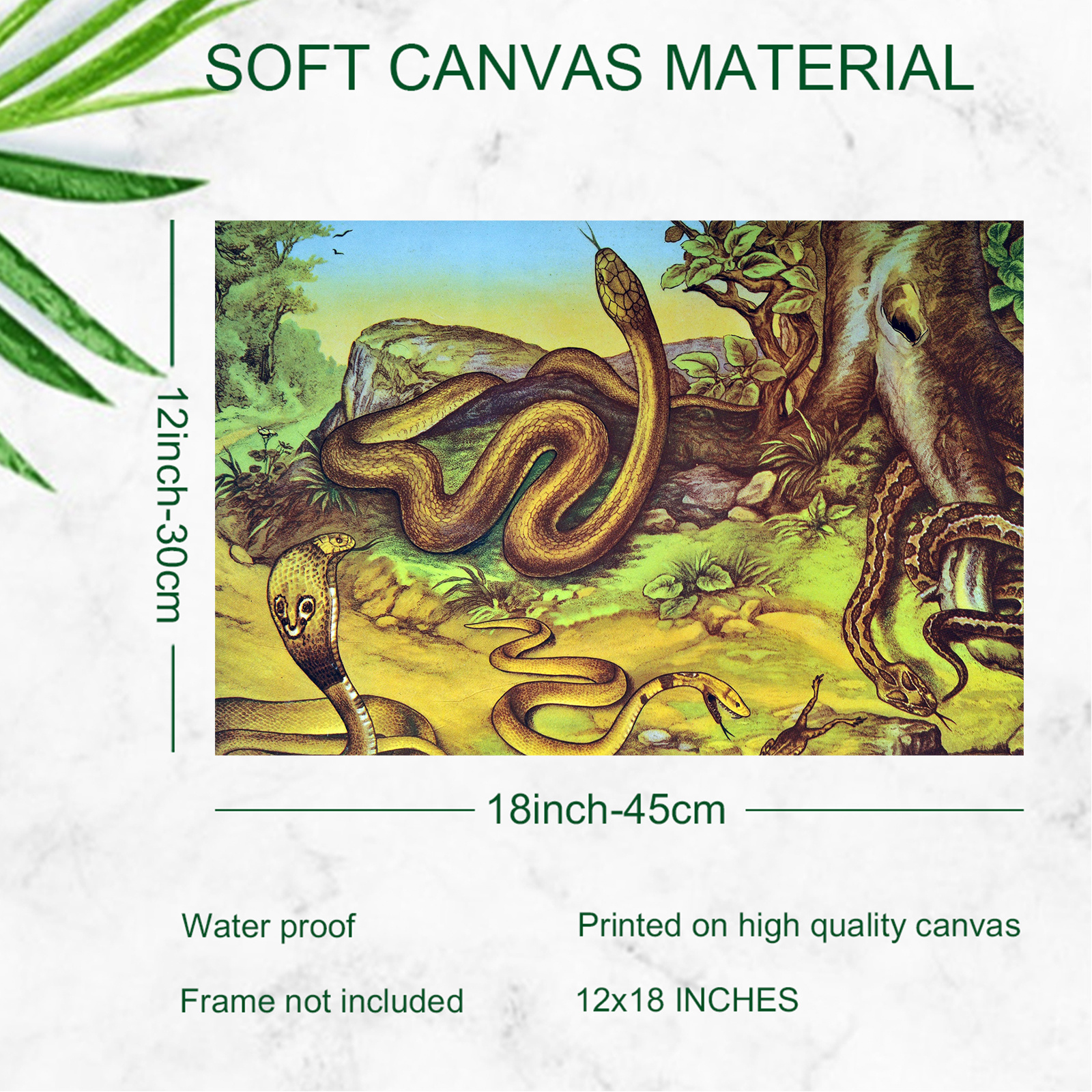 Unframed Snake School Chart Poster Fabric Portrait - Temu