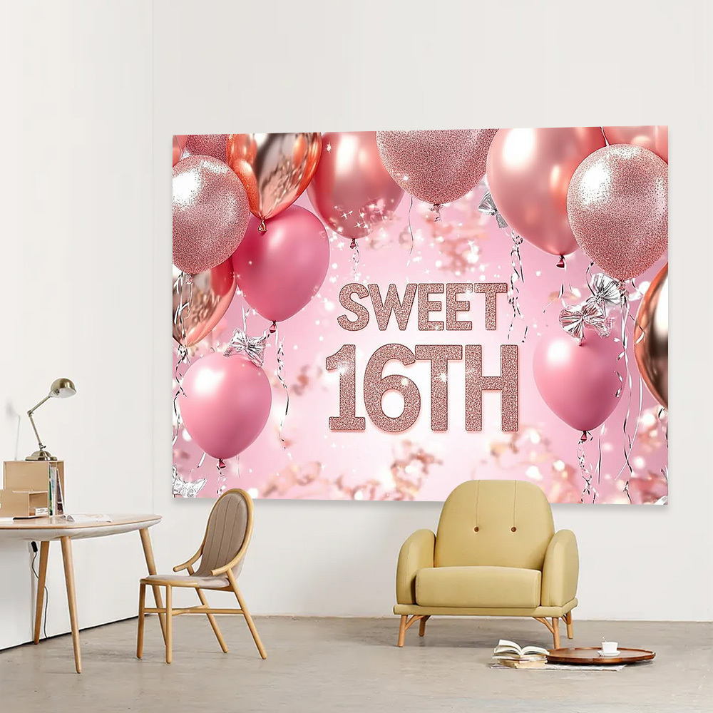 Rose Diamonds Birthday Party Backdrop - Temu