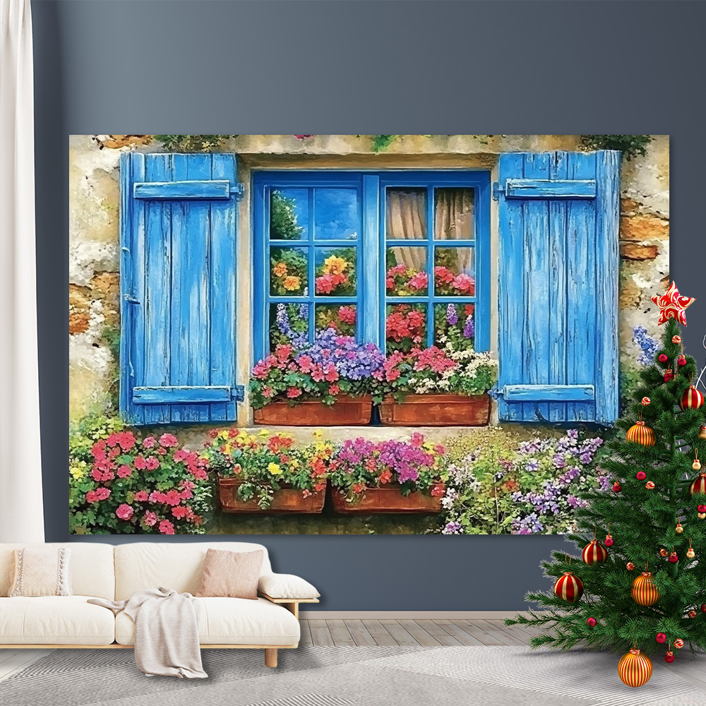 Retro Country Scenery Polyester Backdrop Versatile Holiday - Temu
