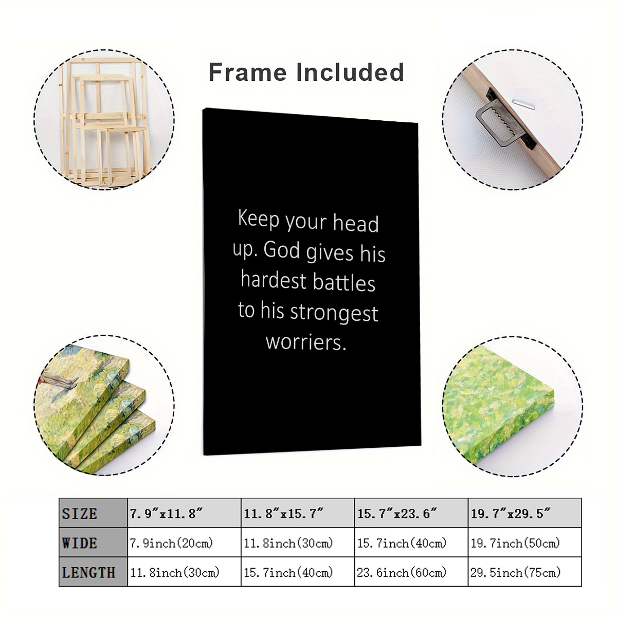 Inspirational Canvas Motivational Quotes Poster - Temu