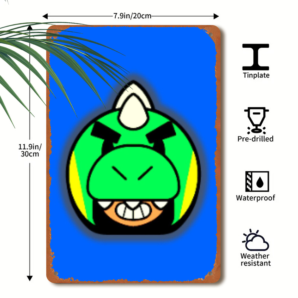 Dino lion Vintage Metal Tin Sign Funny Artwork Poster Home - Temu