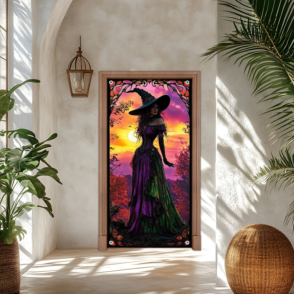 Witch Polyester Door Cover Perfect Halloween - Temu