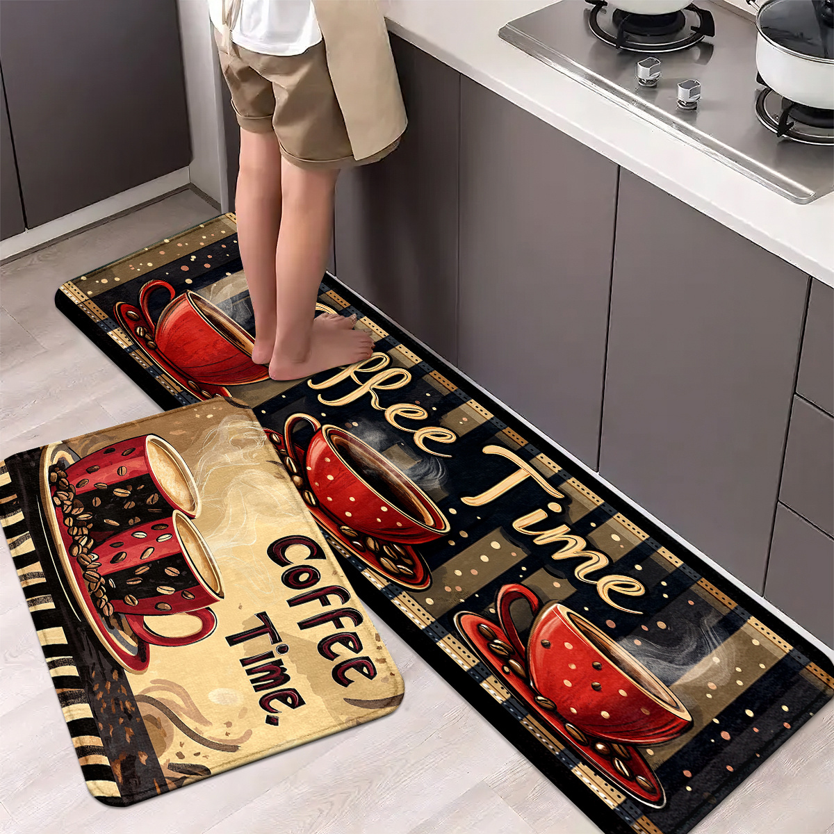 kitchen rug sets sold on Temu United States