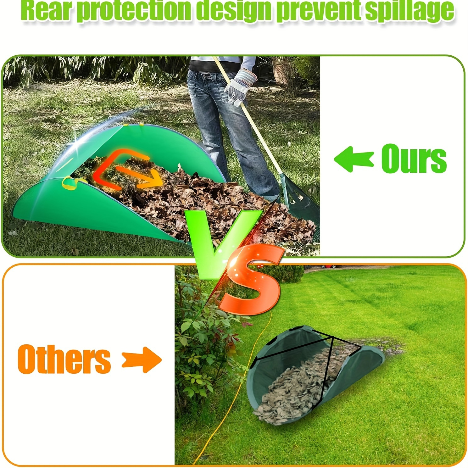 Fiberglass Reusable Yard Waste Bag – Collapsible Garden Leaf - Temu ...