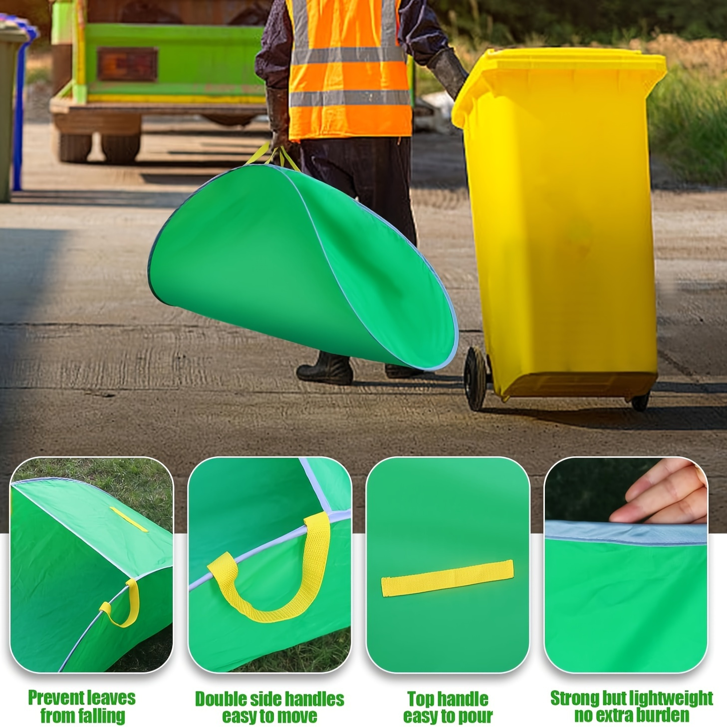 Fiberglass Reusable Yard Waste Bag – Collapsible Garden Leaf - Temu ...