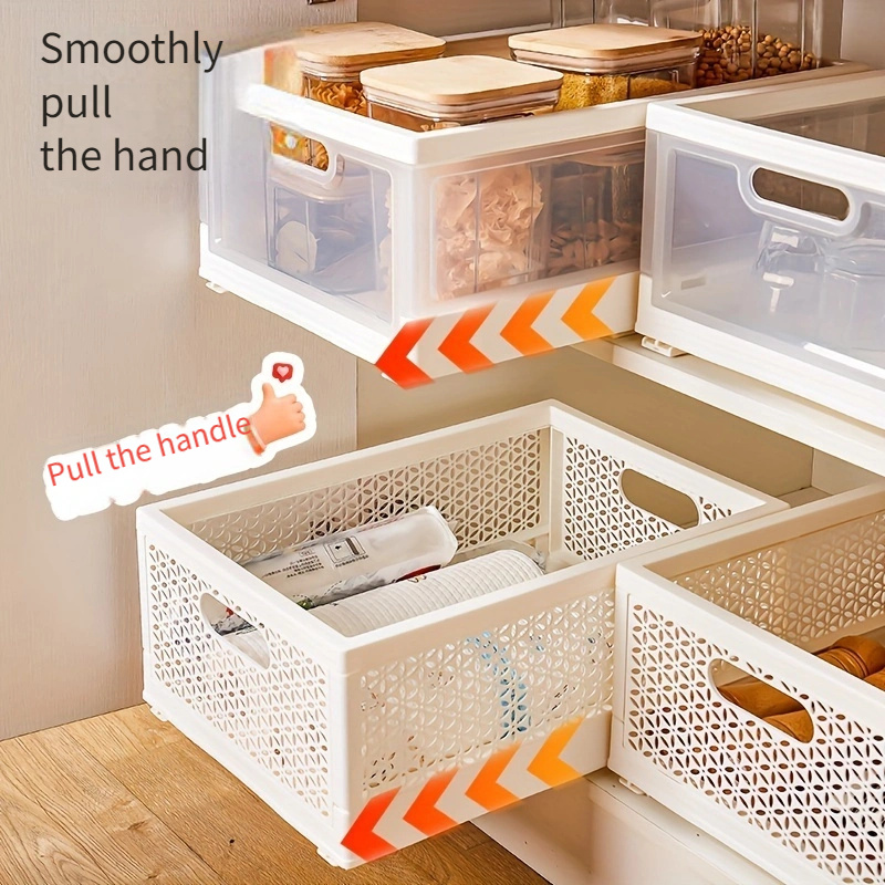 Polypropylene Pull Storage Baskets Kitchen Cabinet Bedroom - Temu Canada