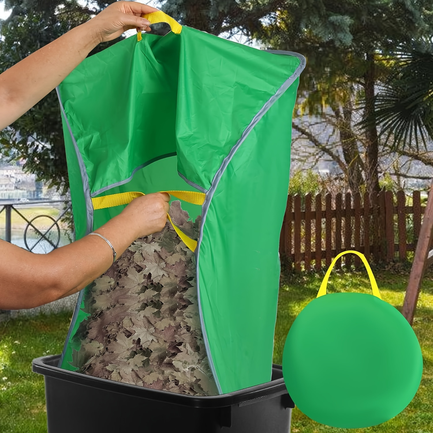 Fiberglass Reusable Yard Waste Bag – Collapsible Garden Leaf - Temu Sweden