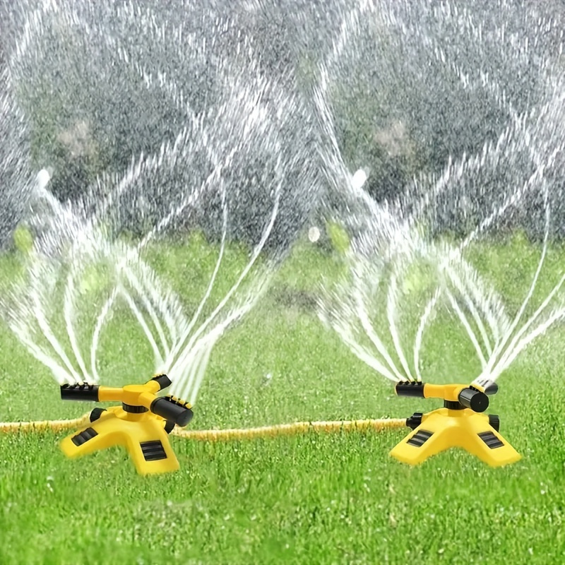 Rotating Lawn Sprinkler 3 Adjustable Arms - Temu