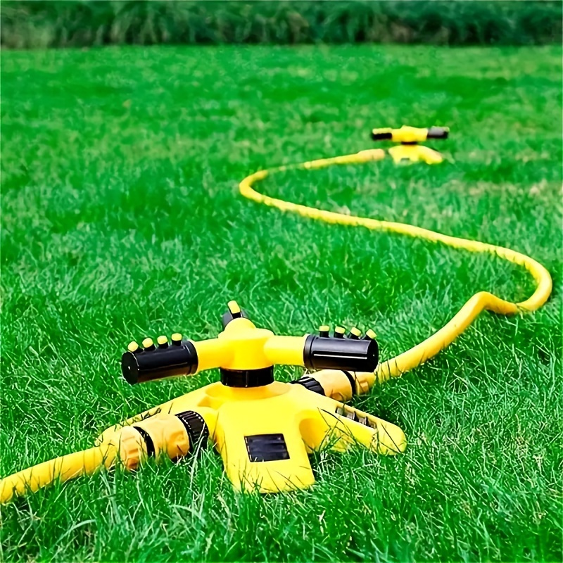 Rotating Lawn Sprinkler 3 Adjustable Arms - Temu
