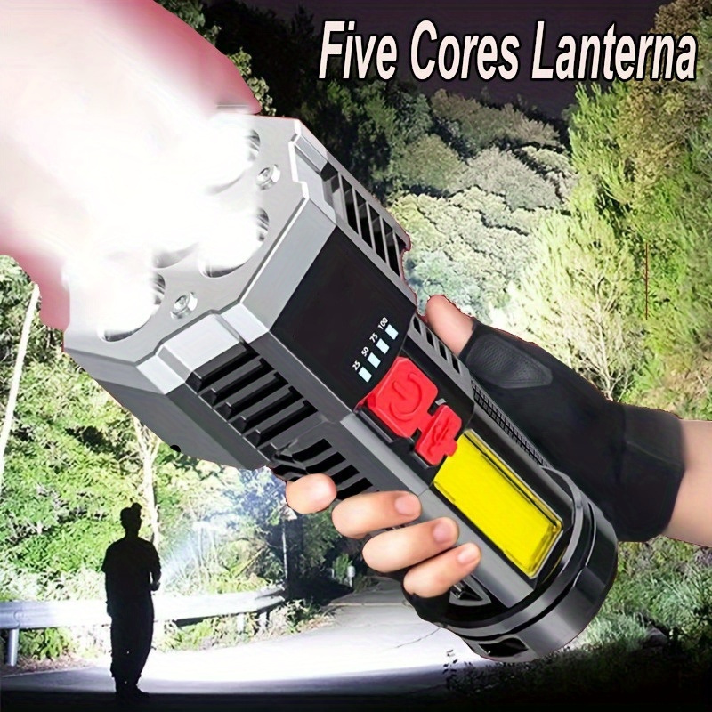 Ultra Bright Led Flashlight Portable Rechargeable With Usb High Lumen ...