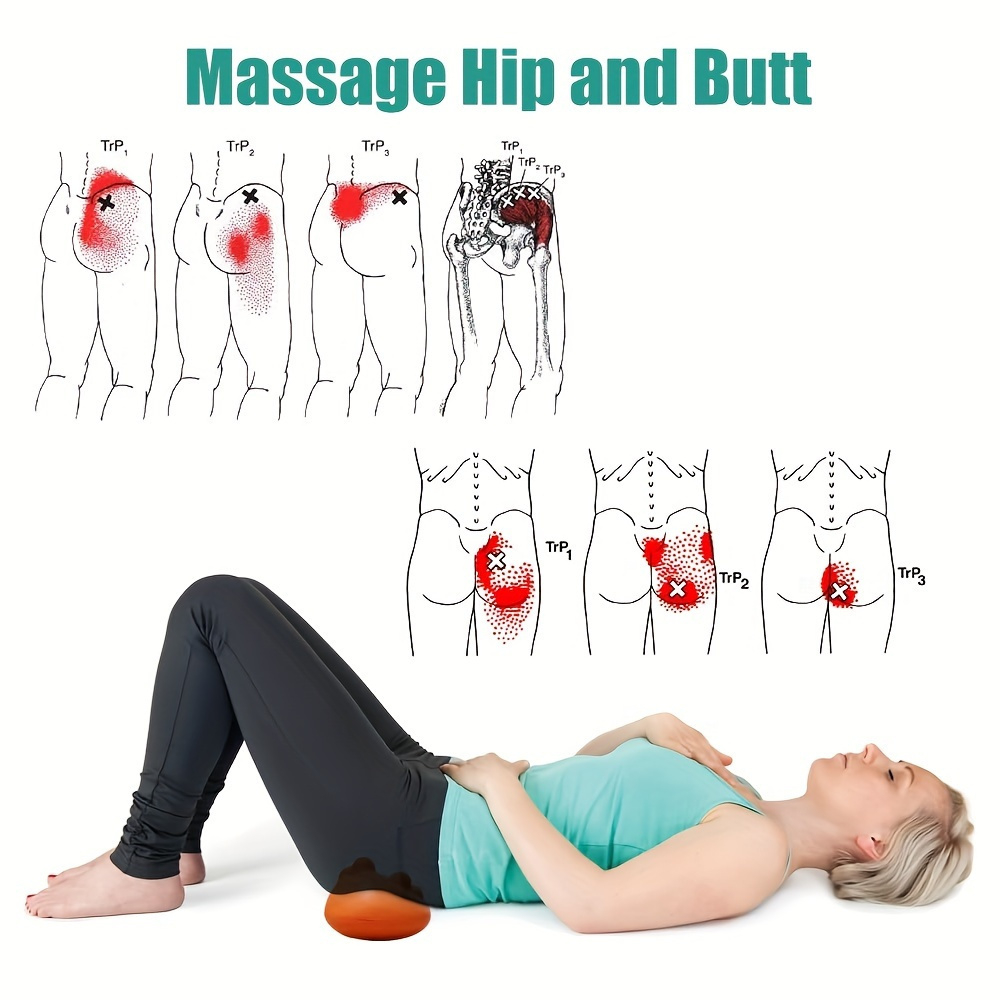 Back Trigger Point Massager: Hip And Butt Massage Tool - 14 Trigger ...