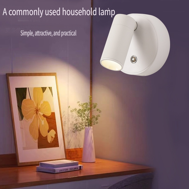 현대적인 Usb 전원 벽걸이 Led 터치 컨트롤 350° 회전 가능한 방향성 다운라이트 충전식 Temu Korea