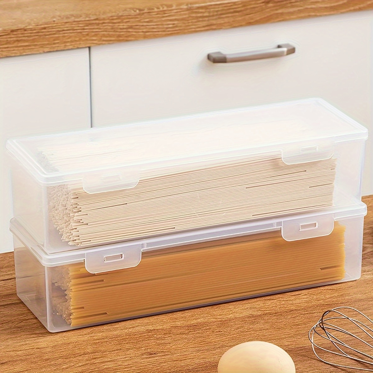 Large capacity Stackable Kitchen Storage Bin Transparent - Temu Australia