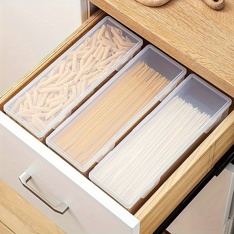 Large capacity Stackable Kitchen Storage Bin Transparent - Temu Australia