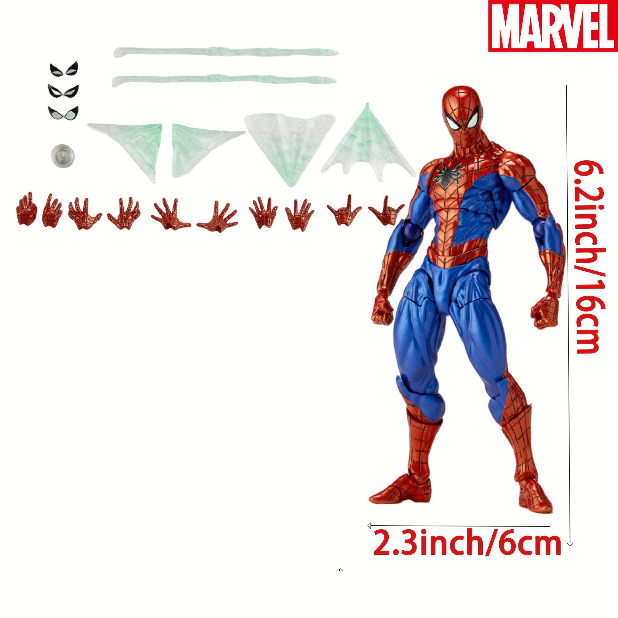 Authorized Superhero Action Figure 2.0, Articulated Statue Model ...