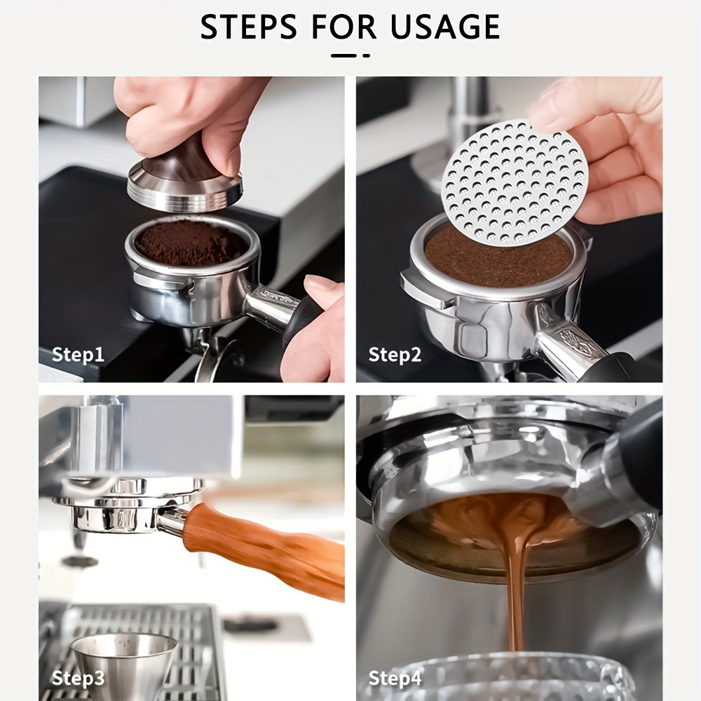 Stainless Steel Espresso Tamper Distributor Dual Layer - Temu Canada