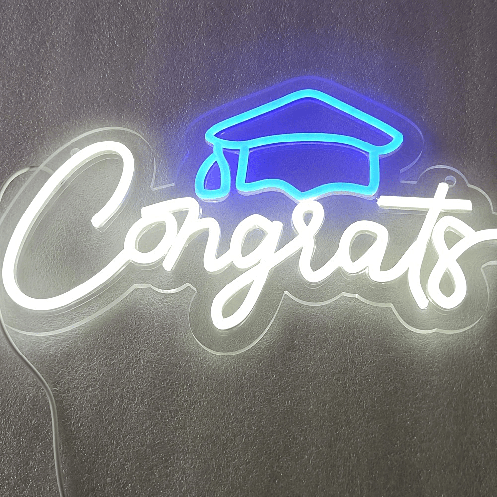 Customizable 'congrats Grad' Led Neon Sign Adjustable - Temu Canada