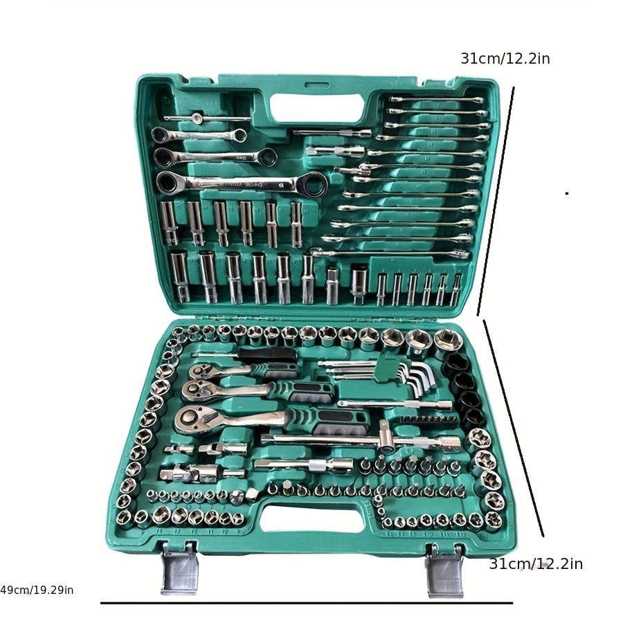 53/151/216 Tool Set Drive Depth Standard Sockets Ratchet - Temu Australia