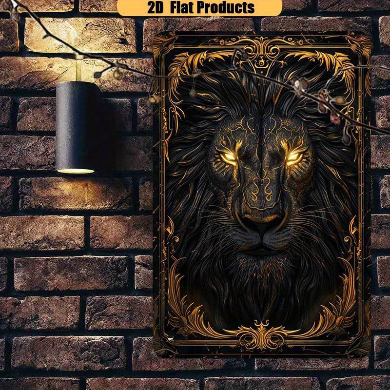 Aluminum Lion Wall Art Decor Waterproof Uv Weather Resistant - Temu ...