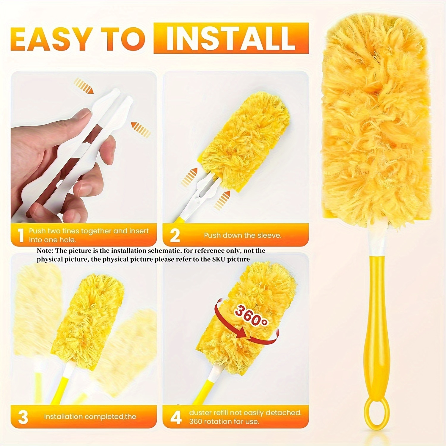Disposable Static Microfiber Dusters Handle - Temu