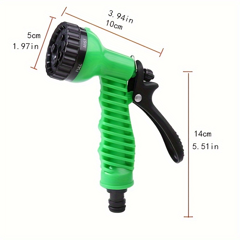 Versatile High Pressure Garden Hose Nozzle 7 Spray Patterns - Temu ...